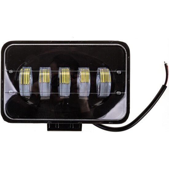 Фара светодиодная ТМ Skyway SKYWAY OFF ROAD 165*105(120)*80мм прямоугольная 12V/24V 50W 6000К 5 диодов Дальний свет