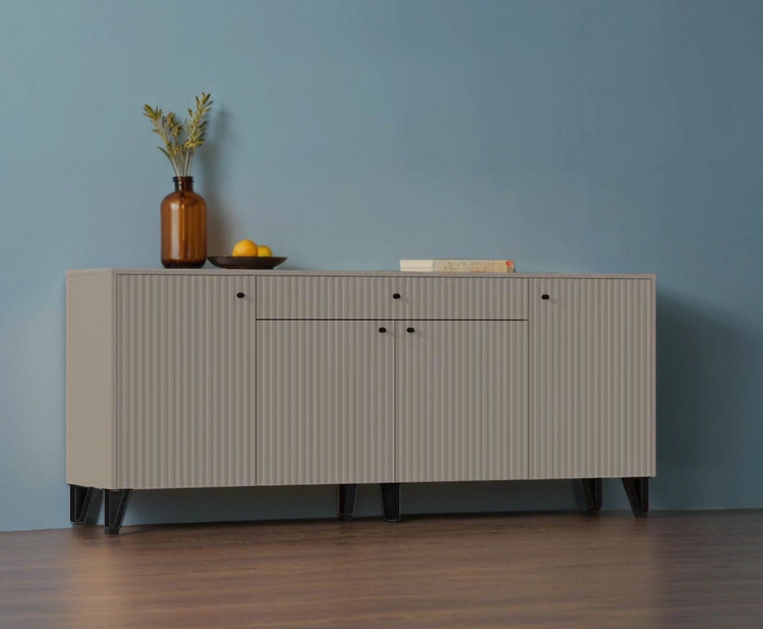 Комод (Глиняный Серый/Шарли Мокко) 2000х830х426