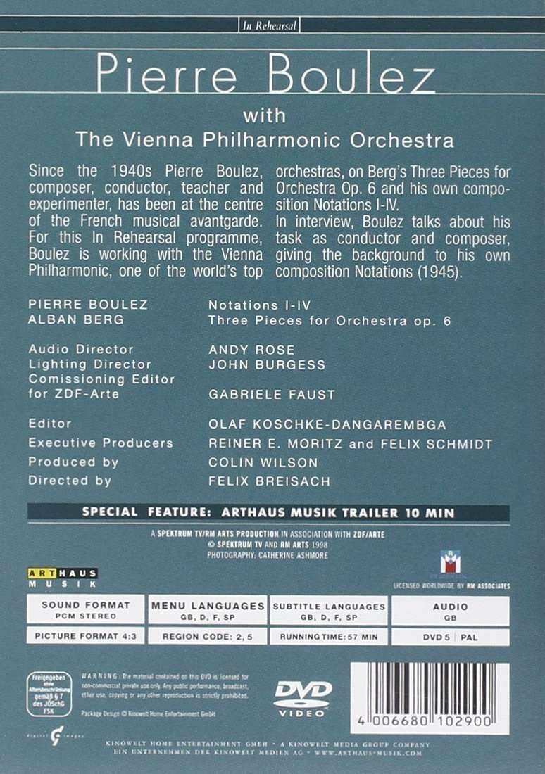Диск Pierre Boulez - Portrait (1 DVD) — фото 1
