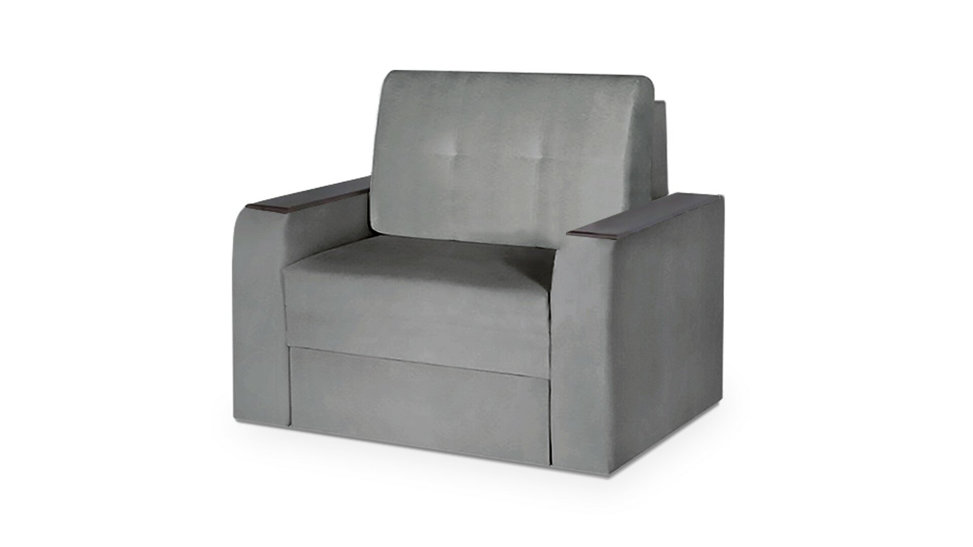 Кресло Арго Лайт Velutto 52 NOW 85x86x91 см, серый Велютто, нераскладной Дом мебели для вас