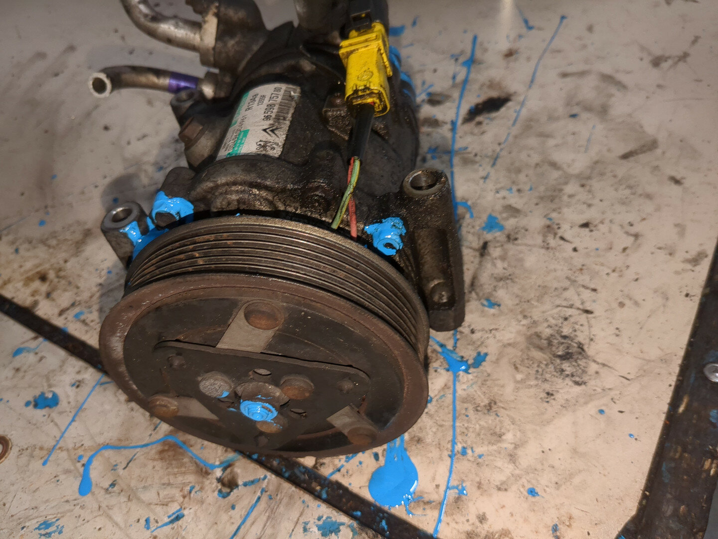 Компрессор кондиционера Citroen C3 picasso Б/У