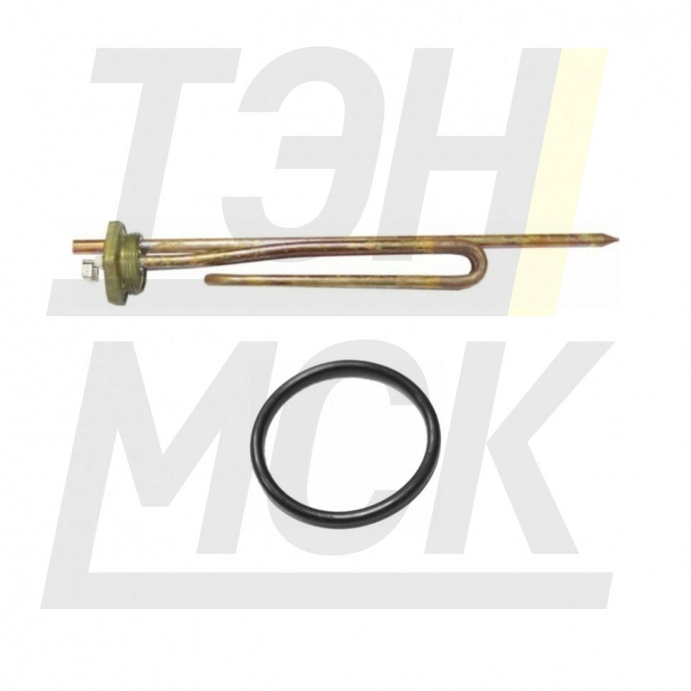 Комплект ТЭН 2кВт (2000Вт) RCT, резьбовой 42мм для Bosch, Real, Gorenje, трубка под термостат D10 + прокладка, 182338K