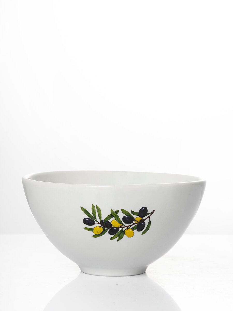 Пиала фарфоровая Дулевский фарфоровый завод "Оливки", 750 мл