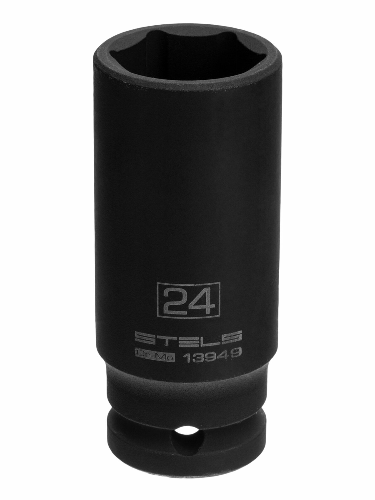 Головка ударная удлиненная шестигранная Stels 24 мм, 1/2", CrMo 13949