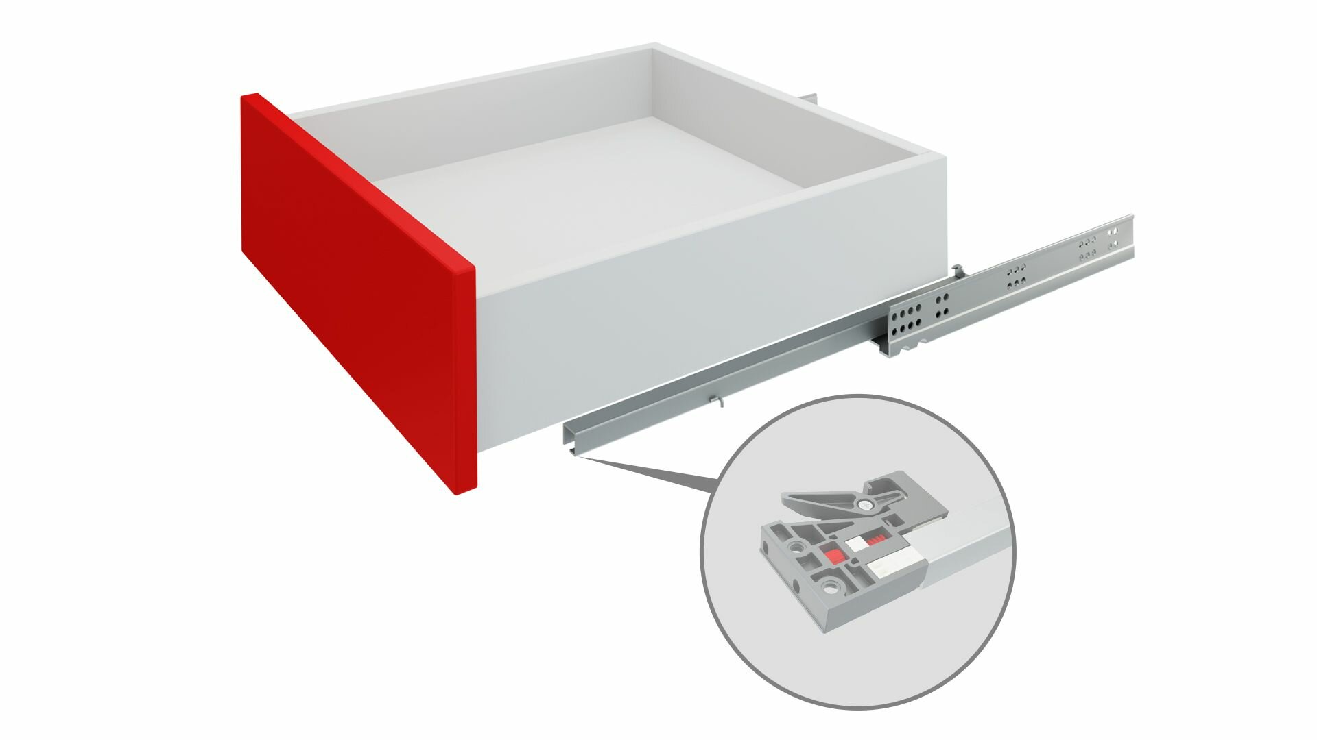 Направляющие скрытого монтажа В-Slide DB8886Zn/300, цинк