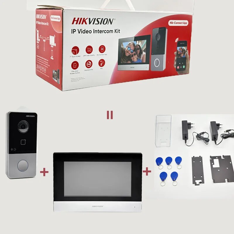 Hikvision DS-KV6113-WPE1(C) видеодомофон 2MP PoE Kit