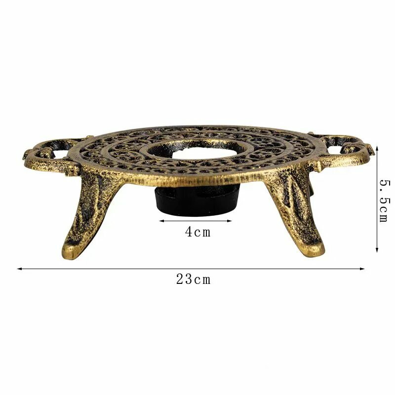 Подставка под горячее, 23 см, ретро-чугунная рама для подогрева чая и кофе, 1 шт