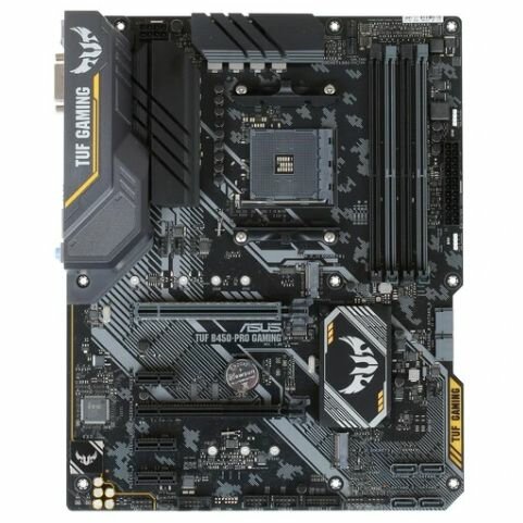 Материнская плата ASUS TUF B450-PRO GAMING (B450-PRO-G) - AM4, AMD B450, 4xDDR4-3533 МГц, 2xPCI-Ex16, 2xM.2, Standart-ATX