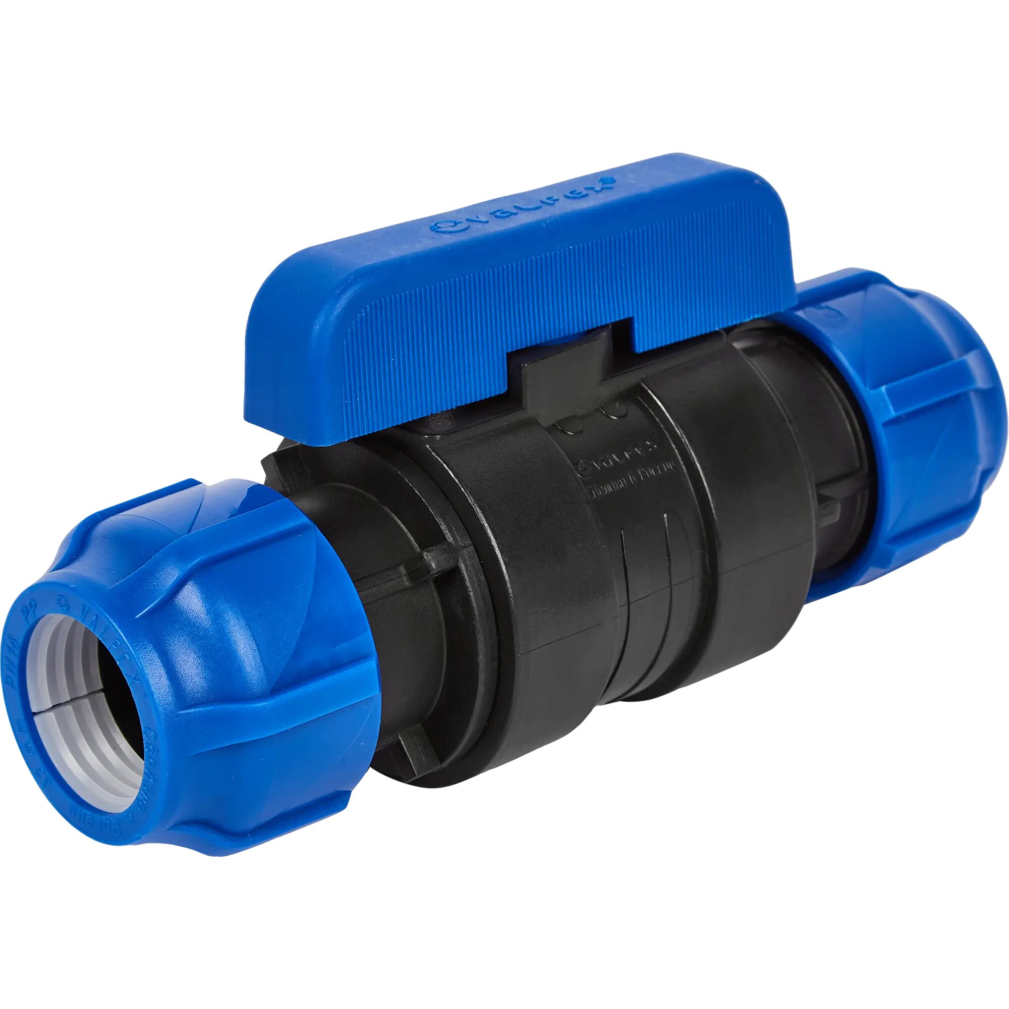 Valfex кран шаровой прямой PN16, 32 мм, полипропилен, ручка бабочка, для водоснабжения