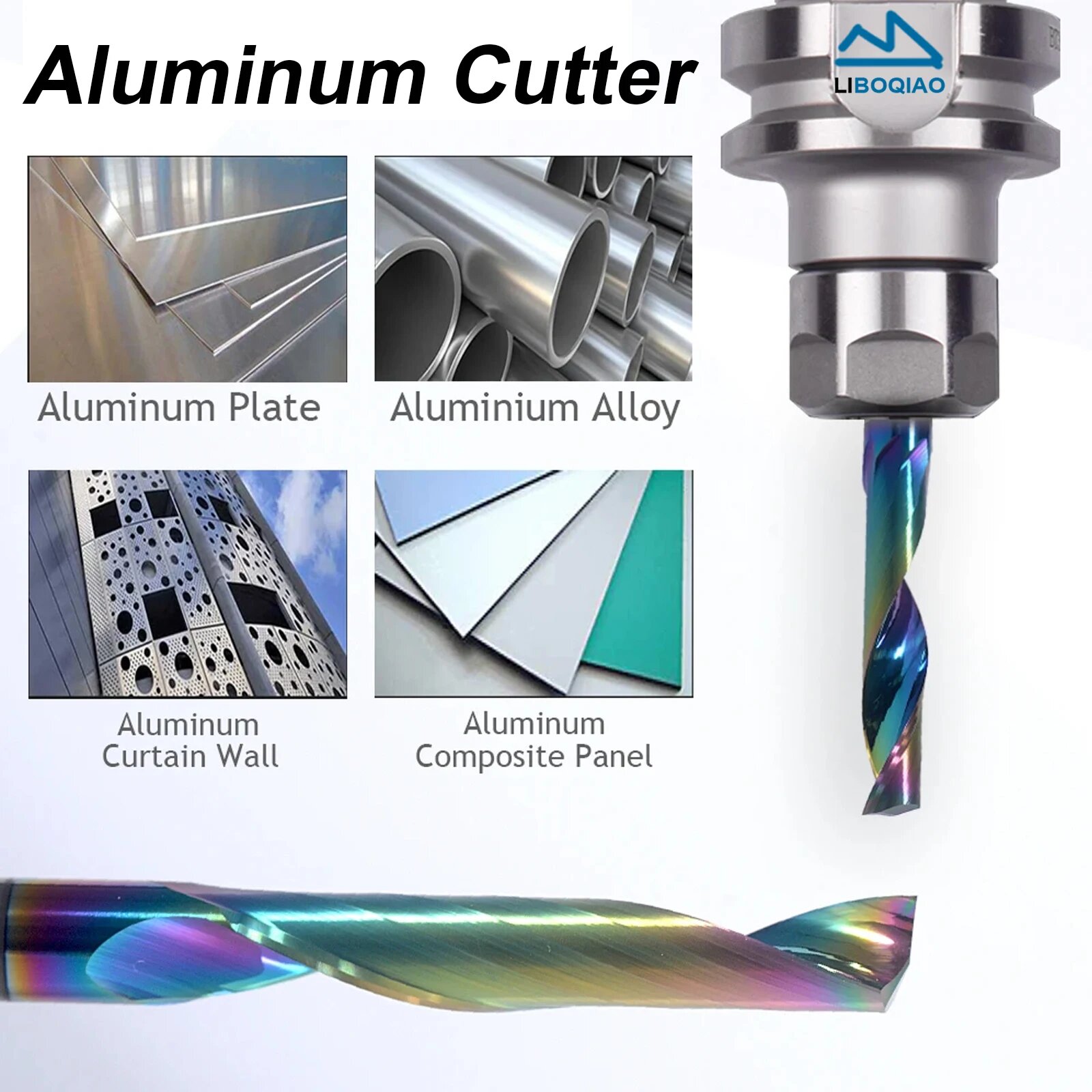 1 шт. 3,175/4/5/6/8 мм одноканавочная фреза с покрытием DLC для алюминия, гравировальное сверло с ЧПУ, концевые фрезы из сплава карбида вольфрама