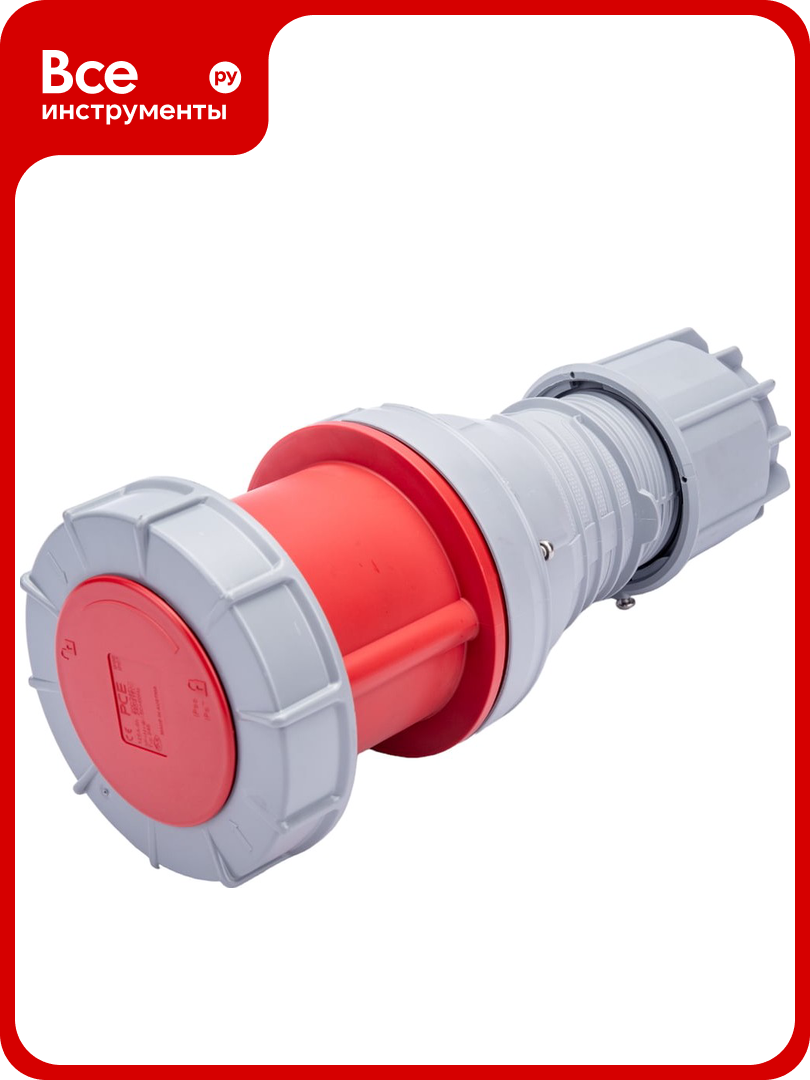 Кабельная розетка PCE 125А 400V 3P+N+E IP67 245-6 надежной конструкции