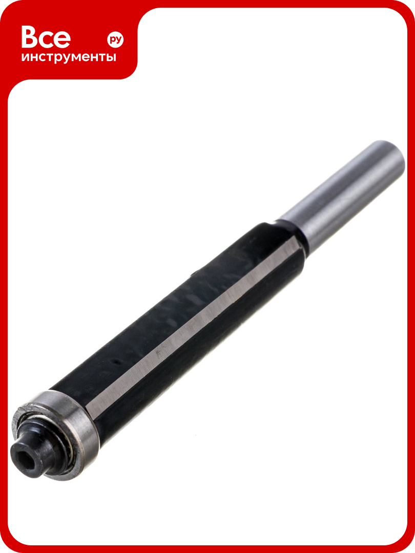 Фреза кромочная прямая с нижним подшипником серия 1020 (12x50 мм; хвостовик 8 мм) Росомаха 802012