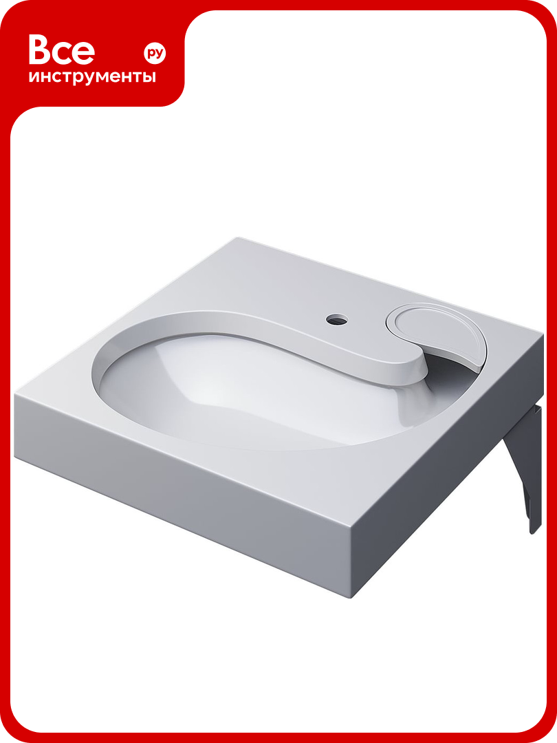 Раковина для ванной над стиральной машиной Uperwood Comforty 60x60, из искусственного камня