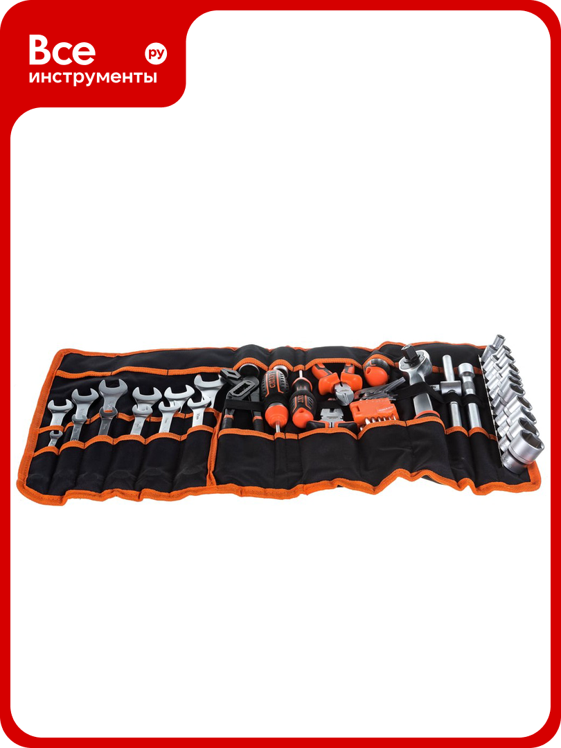 Набор инструментов Gigant 1/2", в сумке, 44 предмета, Сталь Cr-V, GT-44, выполнения ремонтных работ