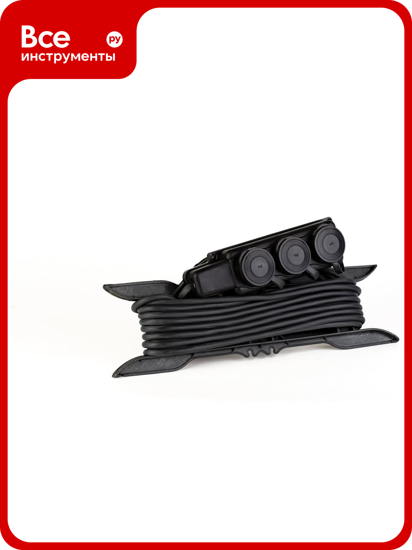 Удлинитель на рамке Рыжая такса УР КГ-ХЛ 3x2,5 (16А) 3гнезда, 10м УР03-4824, 16 А