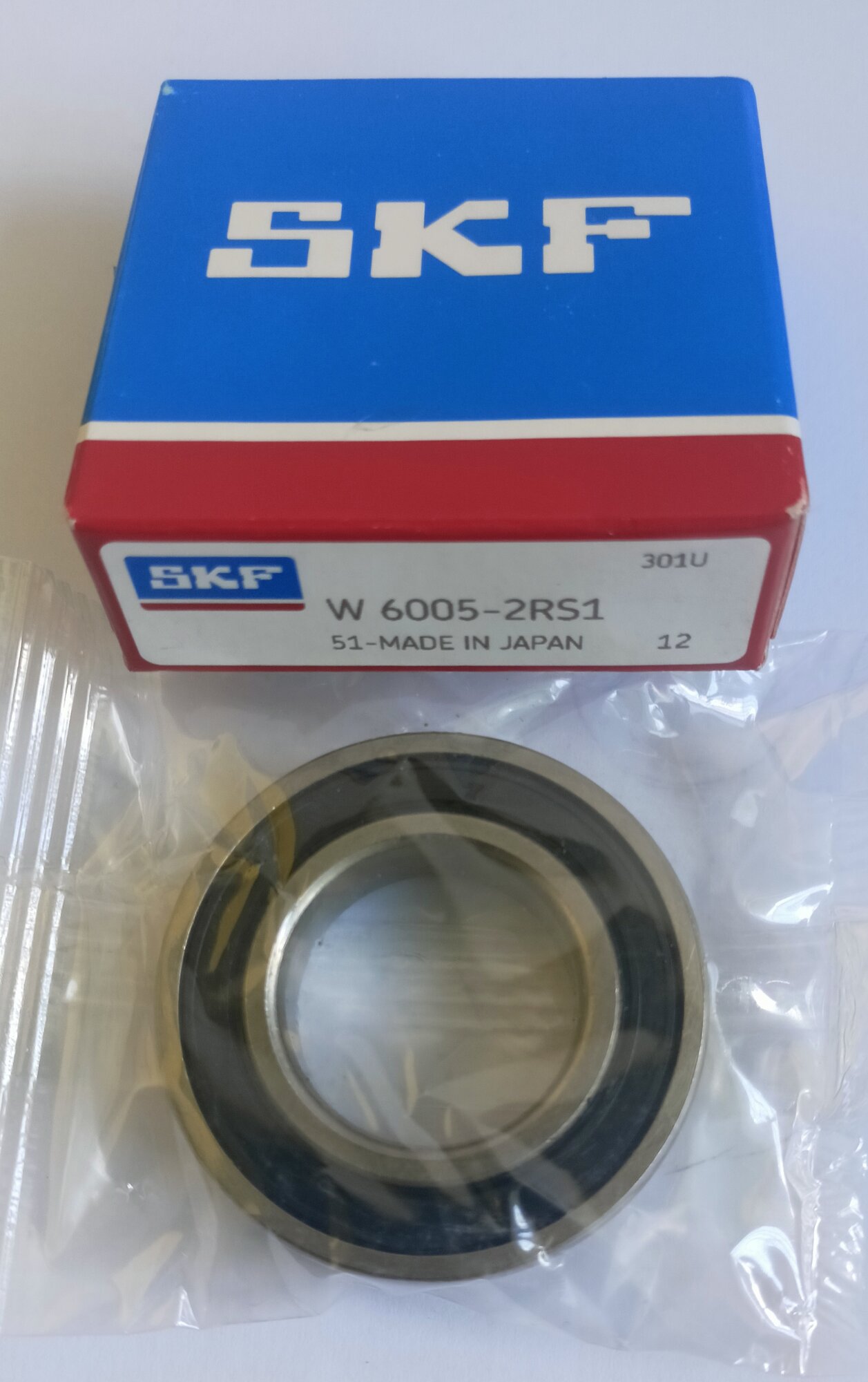 Подшипник SKF W 6005-2RS1 шариковый радиальный однорядный (25х47х12)