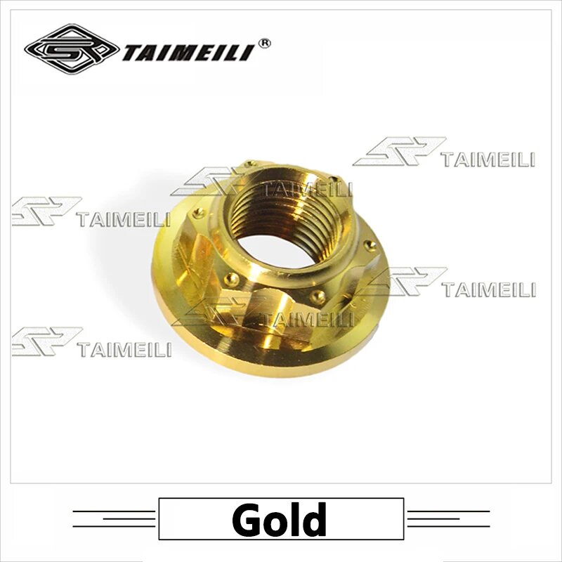 Резиновая гайка TAIMEILI M5M6m8m10m12m14 из титанового сплава, замена гайки для модификации мотоцикла или велосипеда