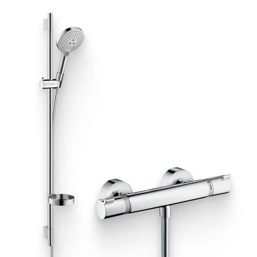 Душевой комплект Термостат Hansgrohe Ecostat Comfort 13116000, для душа / Гарнитур Raindance Select S 120 3iet 26631000