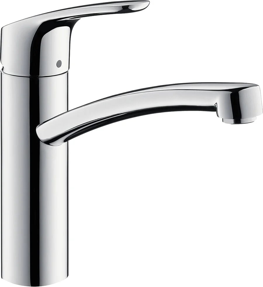 Смеситель для кухни Hansgrohe Focus 31806000 с поворотным изливом, хром, глянцевый, однорычажный, латунный, с керамическим картриджем