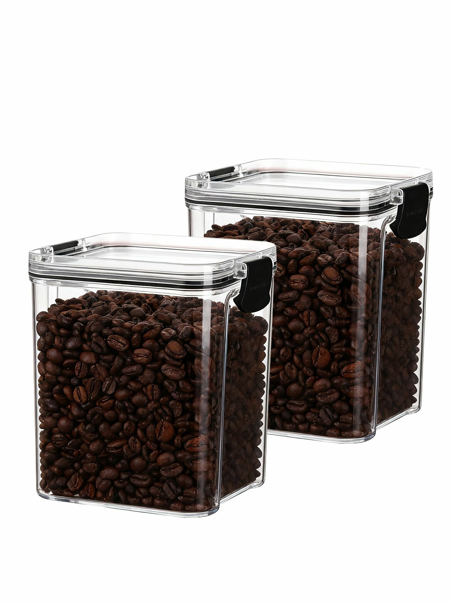 Кухонные контейнеры для хранения 950 мл 2 шт с крышками, защита от запахов, аккуратная организация пространства