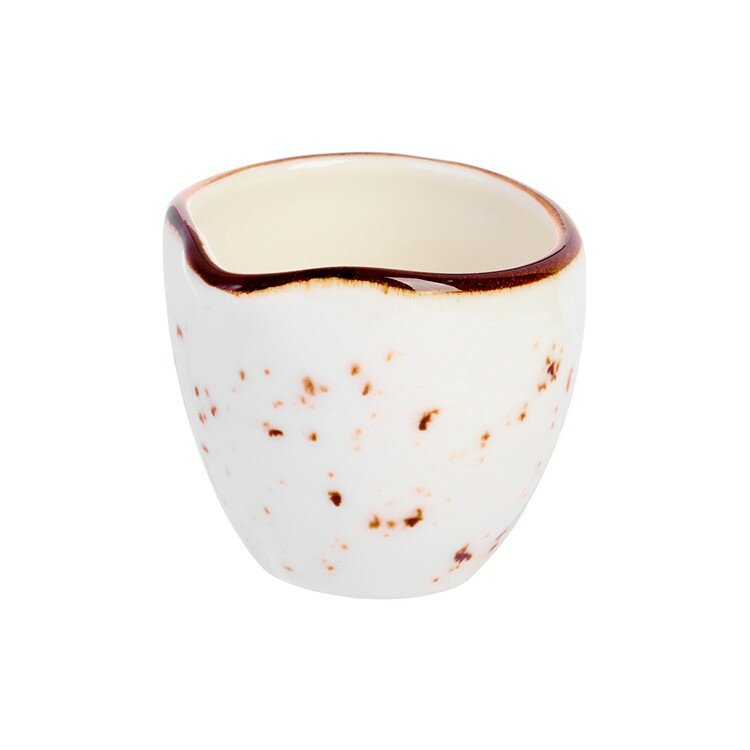 Соусник «Париж», фарфор, 60 мл, белый, коричневый (Kunstwerk)