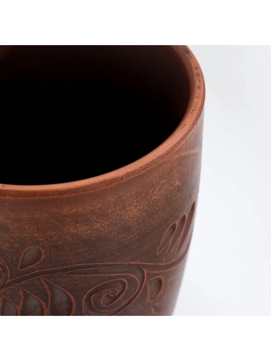 Стакан керамический с рельефом, 300 мл