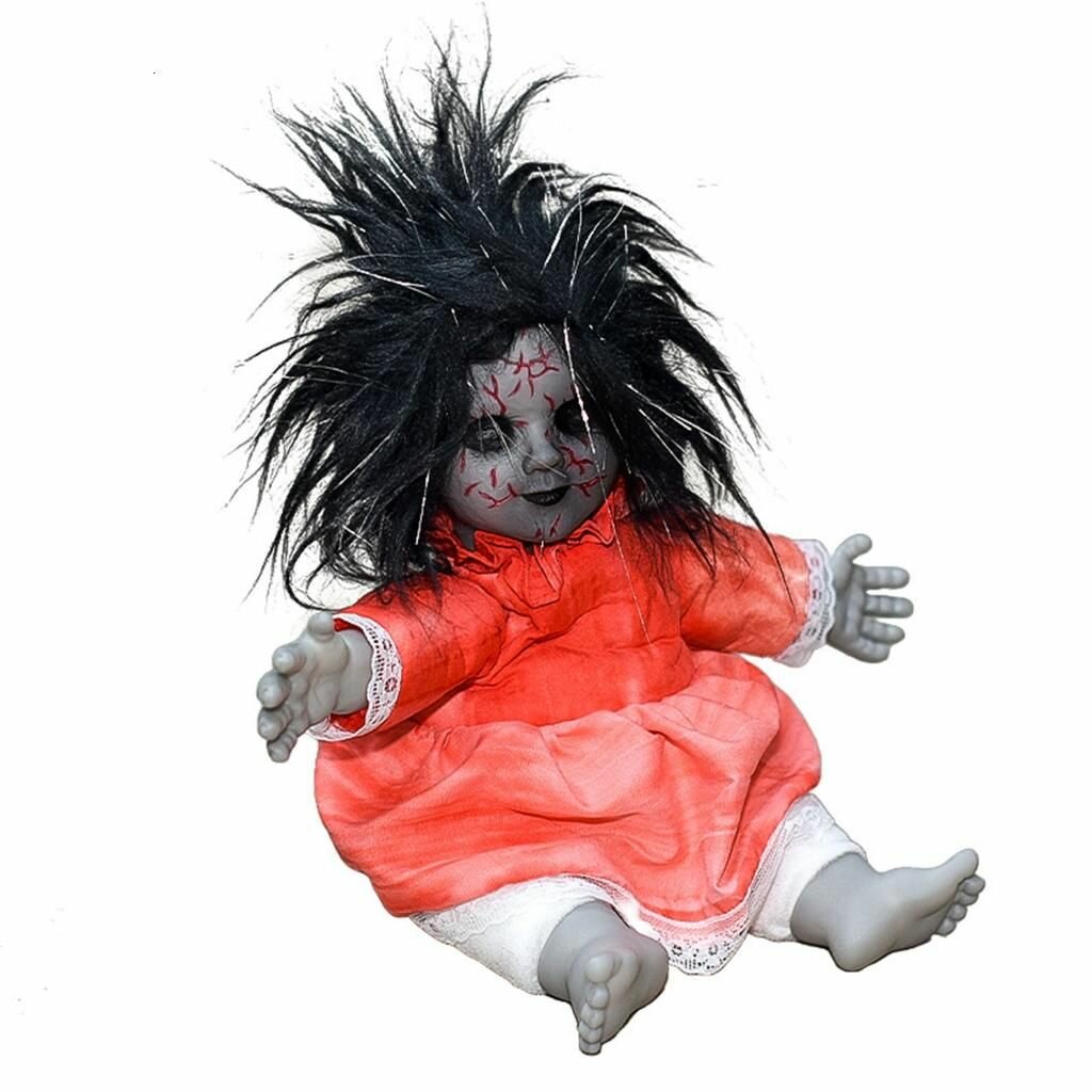 Страшная говорящая кукла с подсвеченным лицом и автоматическим движением, - Стиль C