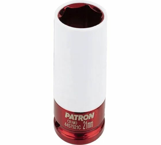 Головка ударная глубокая для литых дисков с защитным кожухом 21мм, 1/2" PATRON