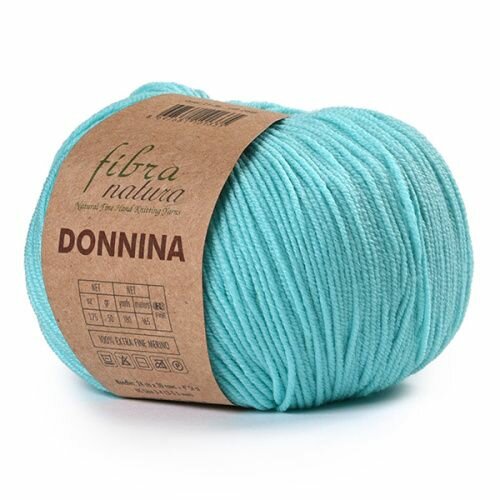 Пряжа Fibra Natura Donnina 21-38 (5 мотков по 50г/165м) светлая бирюза