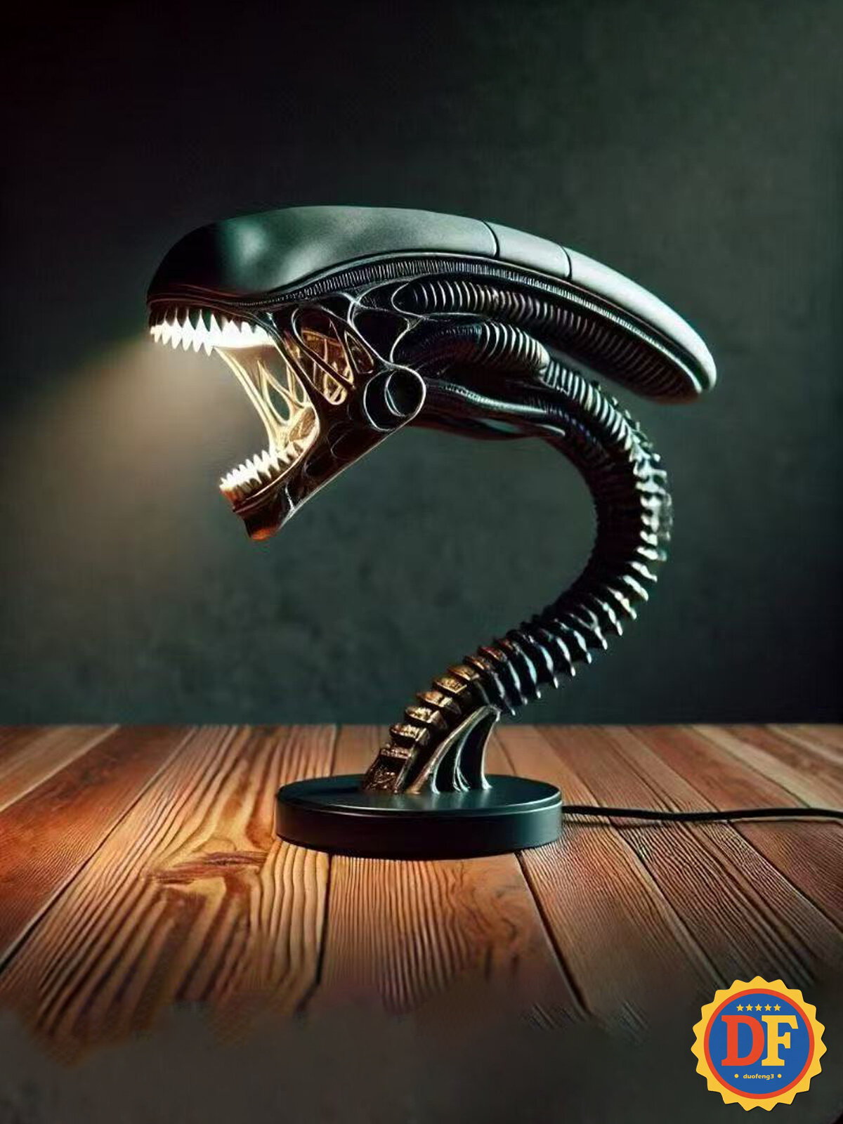 Настольная лампа ручной работы из змеевидной смолы -оригинальное освещение для украшения дома и подарков