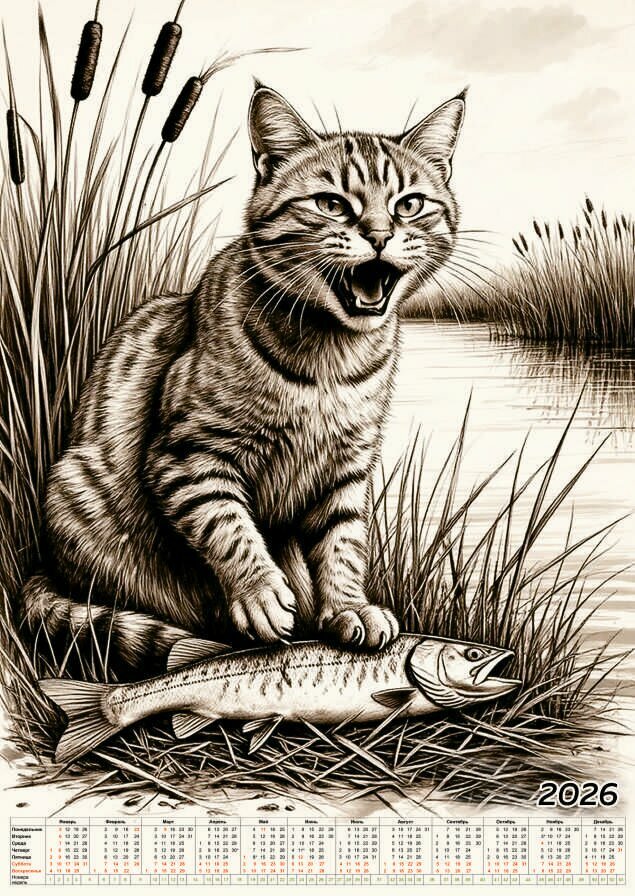 Календарь Кошка 2026