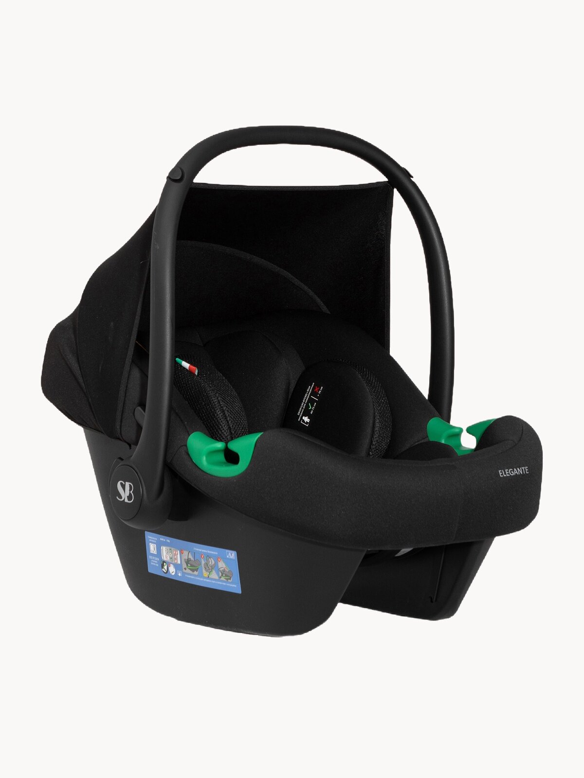 Автолюлька Sweet Baby Elegante Plus Black