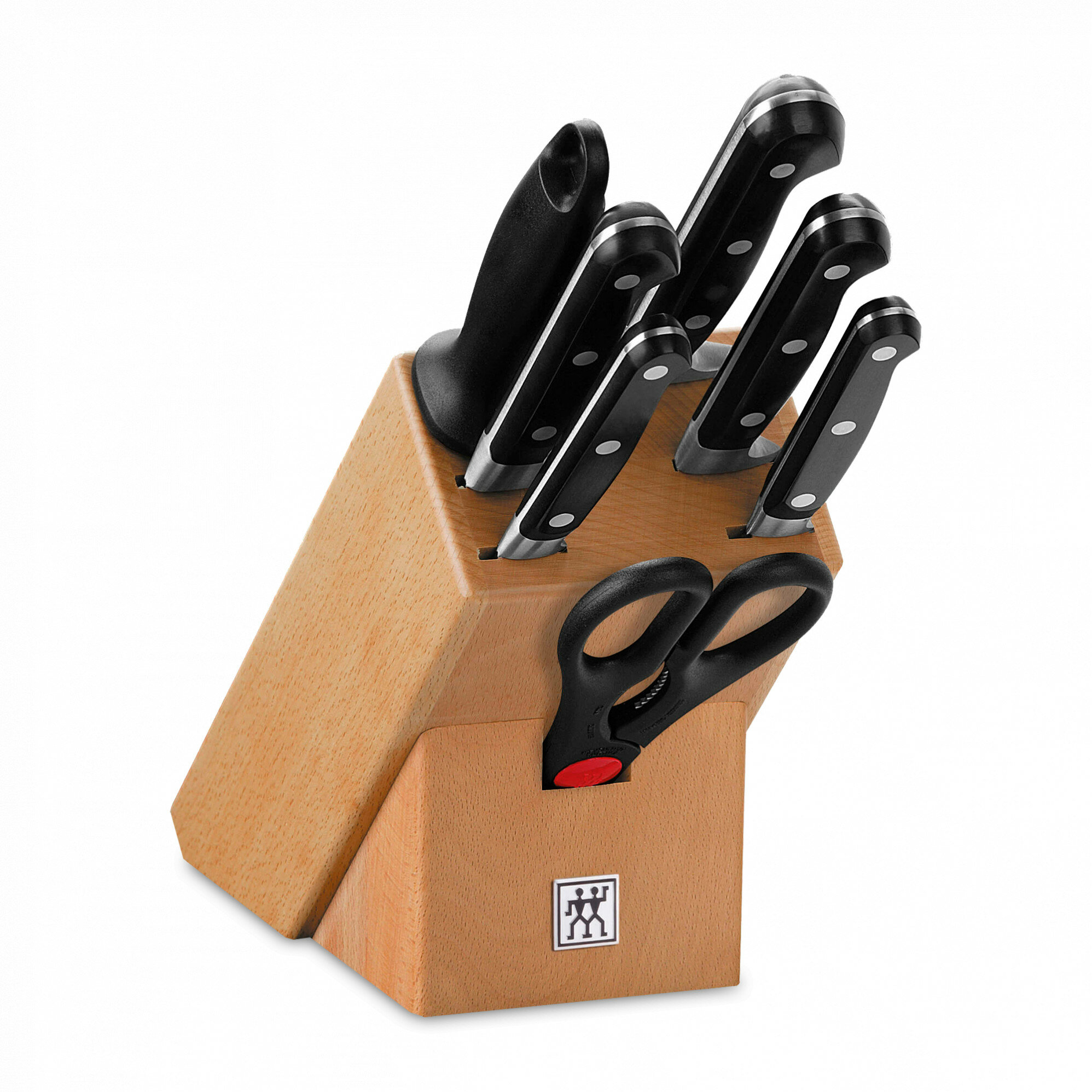 Набор из 5-и кухонных ножей, ножниц и мусата в подставке 35662-000 Professional S