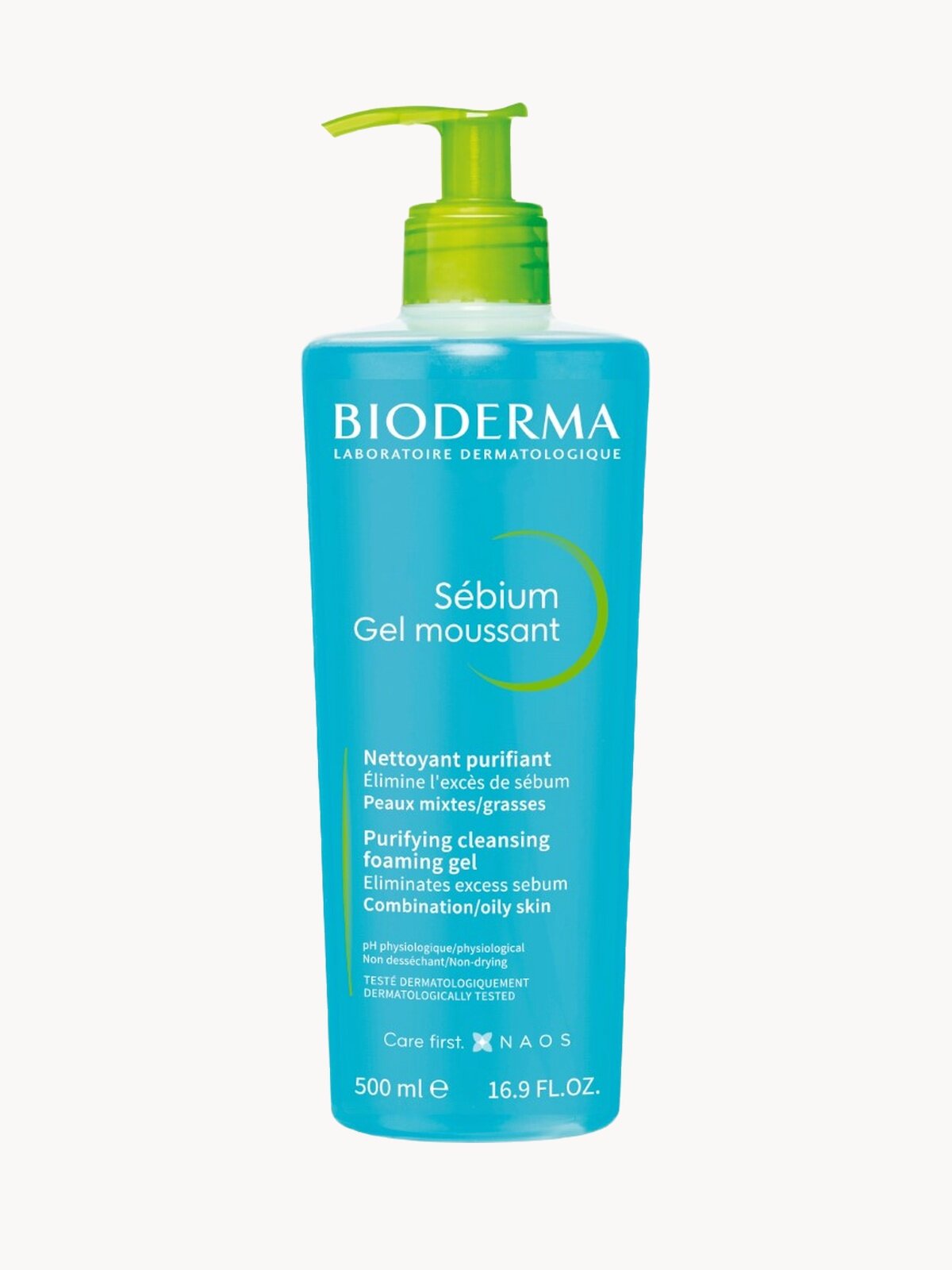 BIODERMA Sebium Гель для умывания жирной и проблемной кожи лица (помпа), 500 мл
