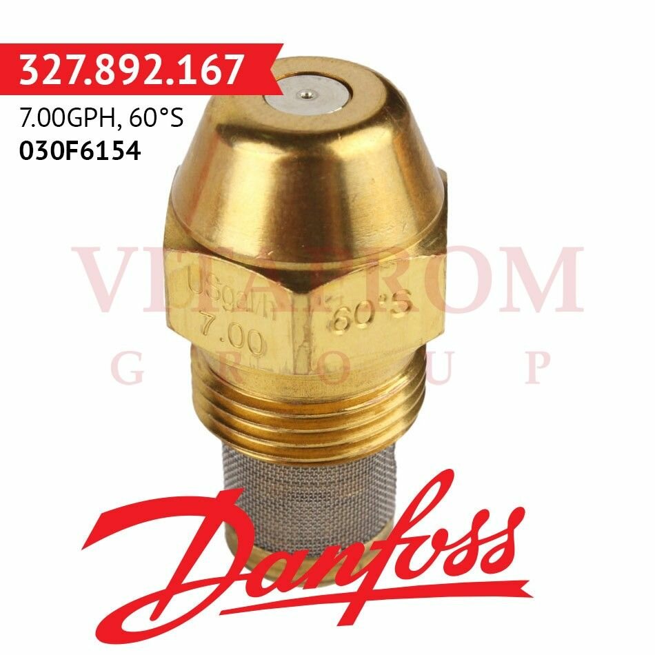 Форсунка Danfoss 7.00GPH, 60S, 030F6154 — фото 1