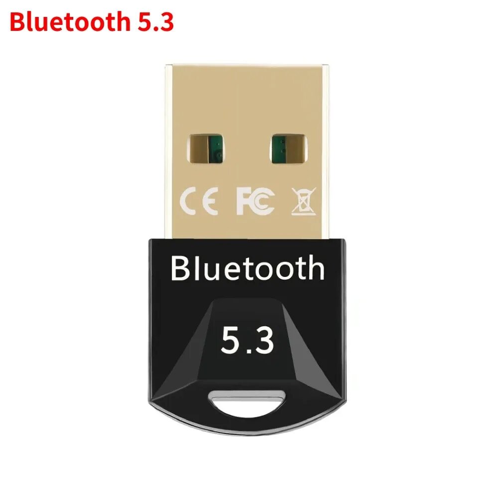 Адаптер Bluetooth 5.4 USB для автомобиля с ресивером аудио для передачи музыки к колонкам, наушникам и компьютерам