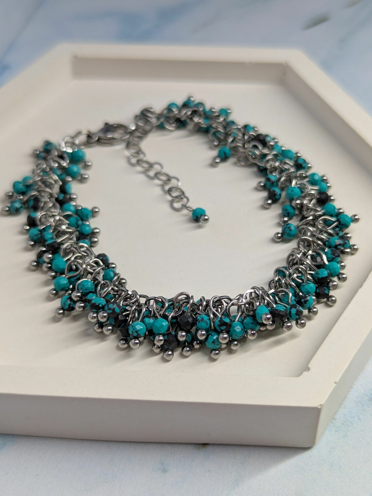 Браслет, бирюза