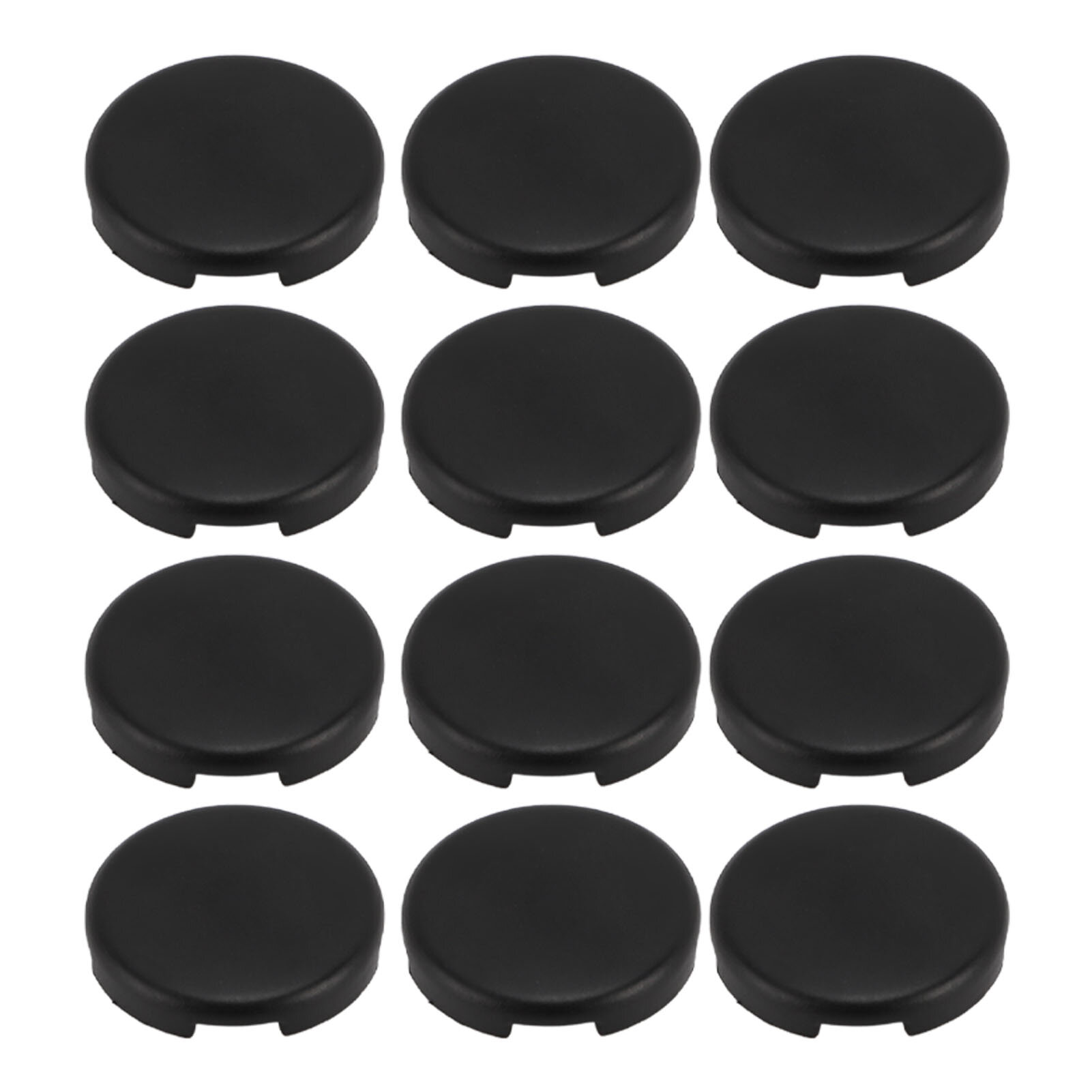 12PCS Game Stick Replacement Caps 1 Inch ABS Controller Keycaps for Cherry TTC Crossed Switch Mechanical Pushbuttons Matte Black