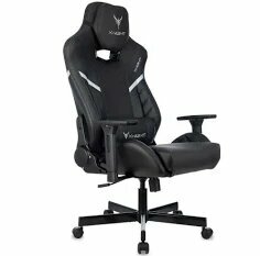 Кресло игровое Knight Thunder 5X черный эко. кожа крестов. металл