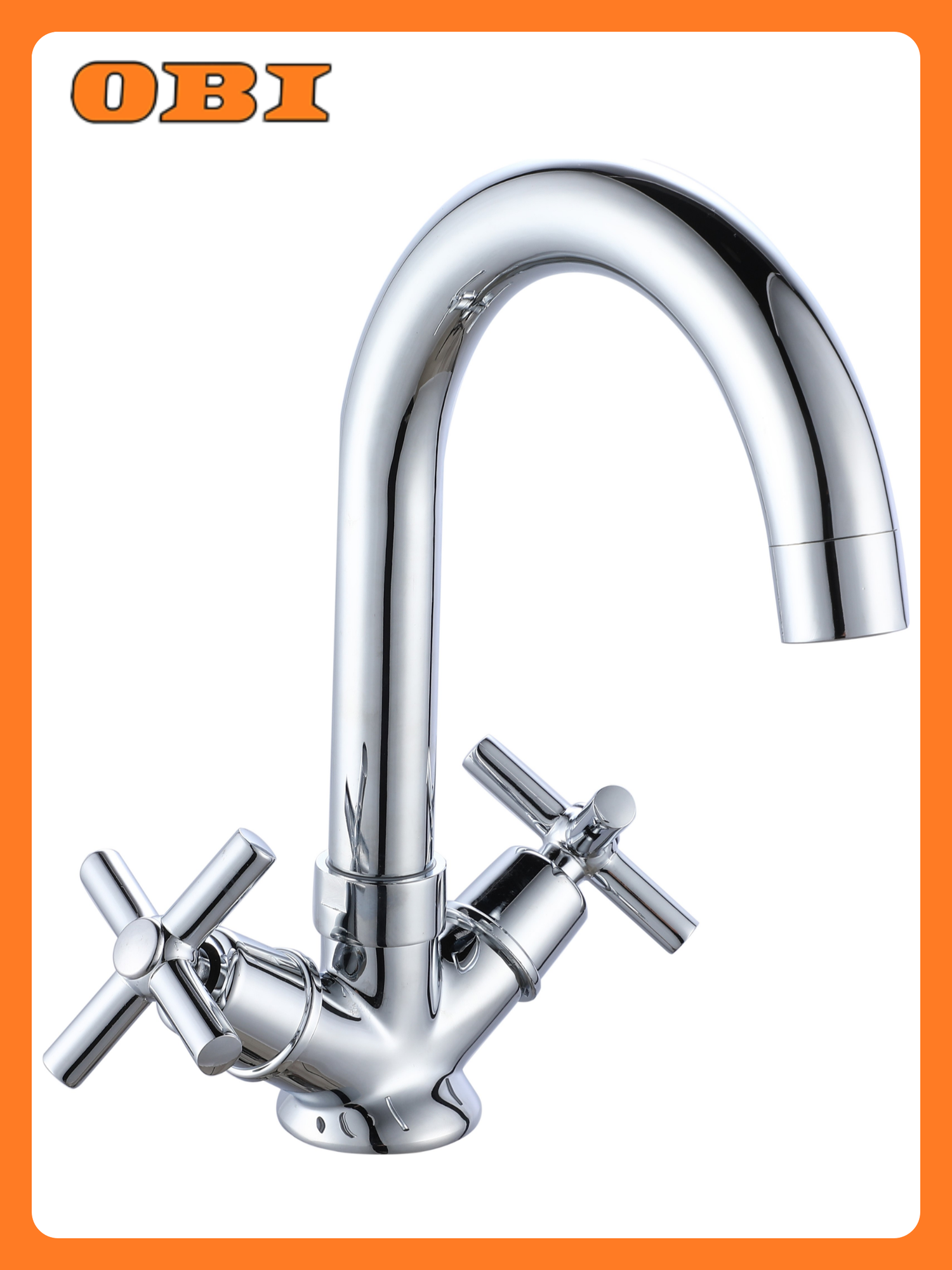 Смеситель для раковины ESKO VADA new, двухвентельный, латунь