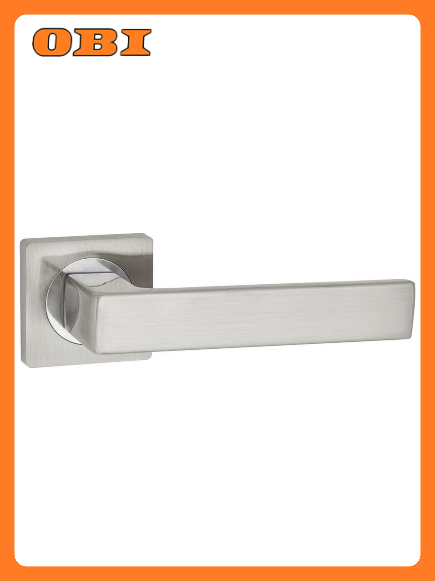 Дверная ручка раздельная K. JK51. OPTIMA (OPTIMA JK) SN/CP-3 матовый никель/хром