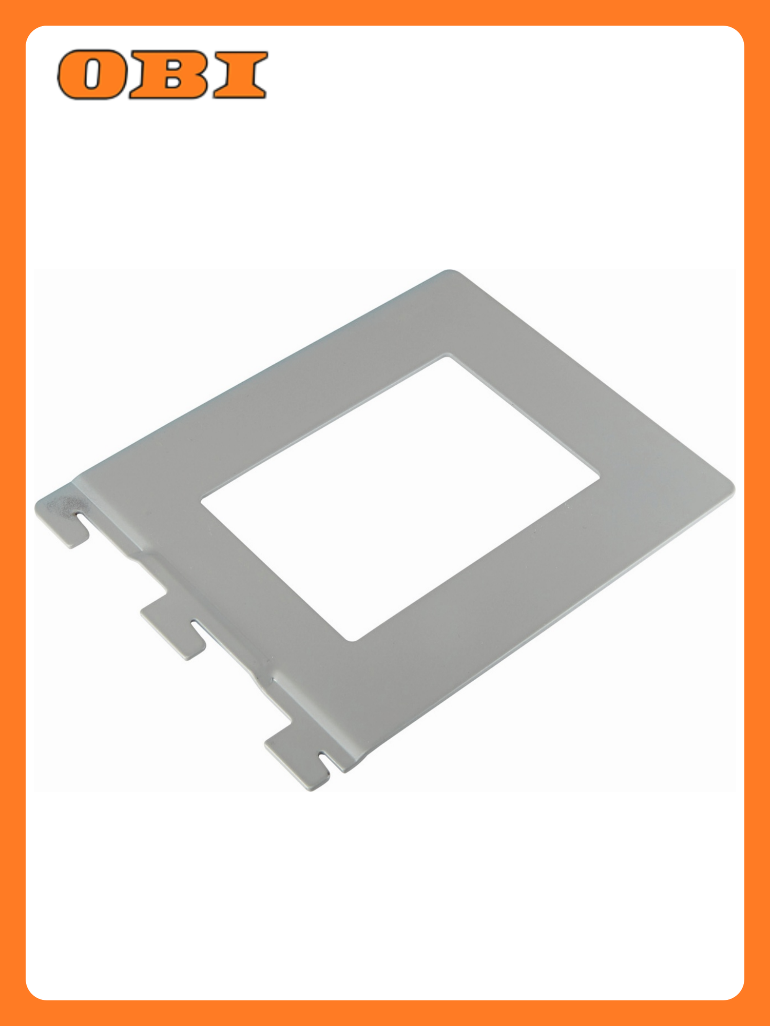 Консоль для полки алюминий белый