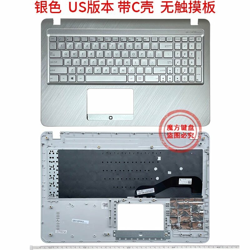 Клавиатура FL5700U для ASUS R540/S/SA/UP F540/UP D540Y C520U (подходит для RU/SP) (Аутентичная модель) (Серебристый