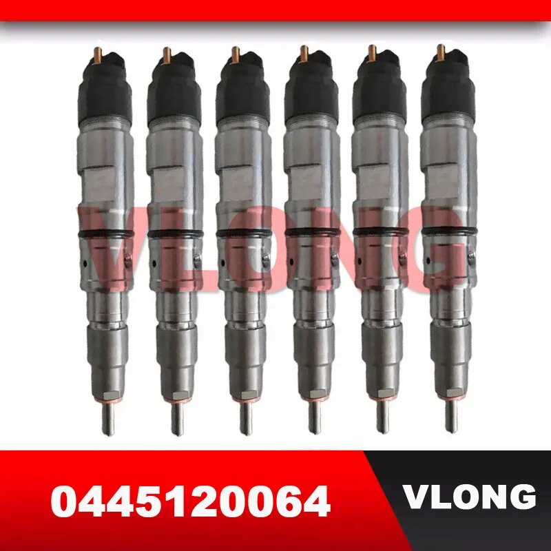 6 шт. Оригинальные новые топливные форсунки CRIN2-16 для дизельных двигателей 4902255 4902825 21006085 0445120064 0 445 120 064 для Deutz Renault Volvo