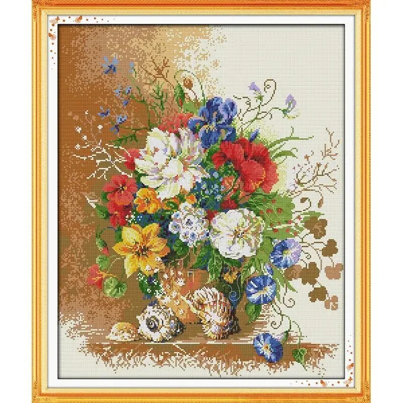 Набор для вышивки крестом Joy Sunday, натуральная жизнь, хлопок 16CT Printed Cloth