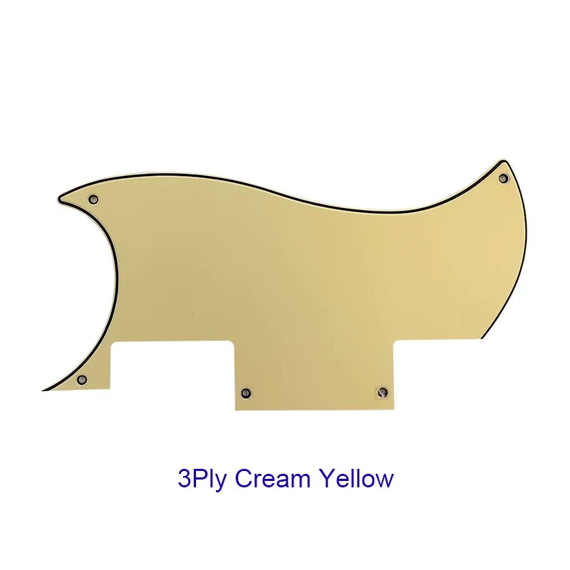 Xinyue Custom Guitar Pickguard для Epiphone Special SG Светло-желтый, 3Ply Cream Yellow