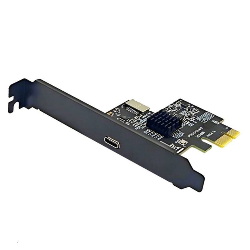 Плата расширения PCIe x1 - USB 3.2 Gen2 Type-C 10Gbps ASM3142