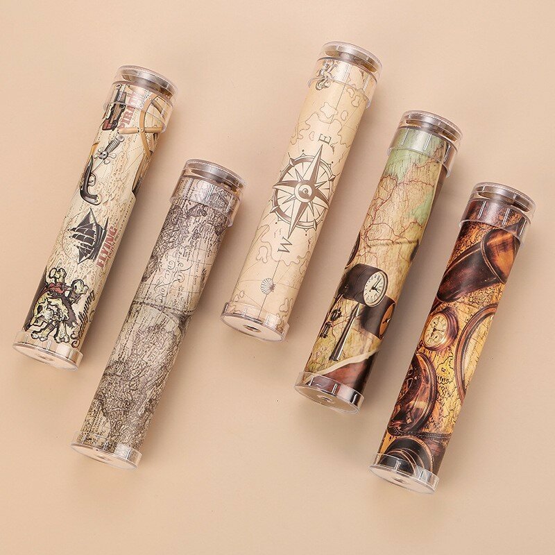 Волшебный калейдоскоп, образовательная научная игрушка для детей, трансформируемый мультяшный вращающийся калейдоскоп, DIY образовательная игрушка калейдоскоп