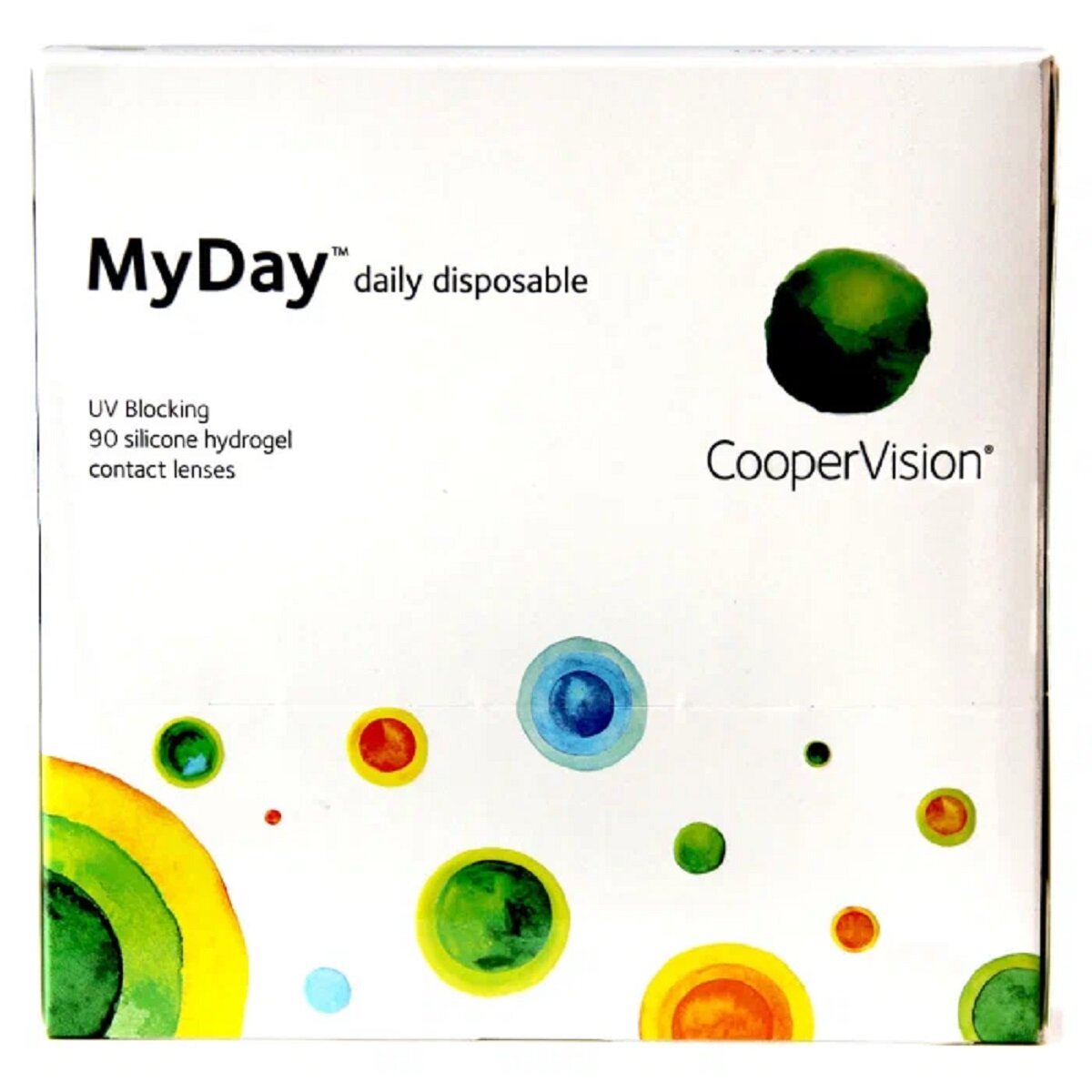 Контактные линзы CooperVision MyDay daily disposable 90 шт, R 8.4, D -3.00, прозрачный, 1 уп.