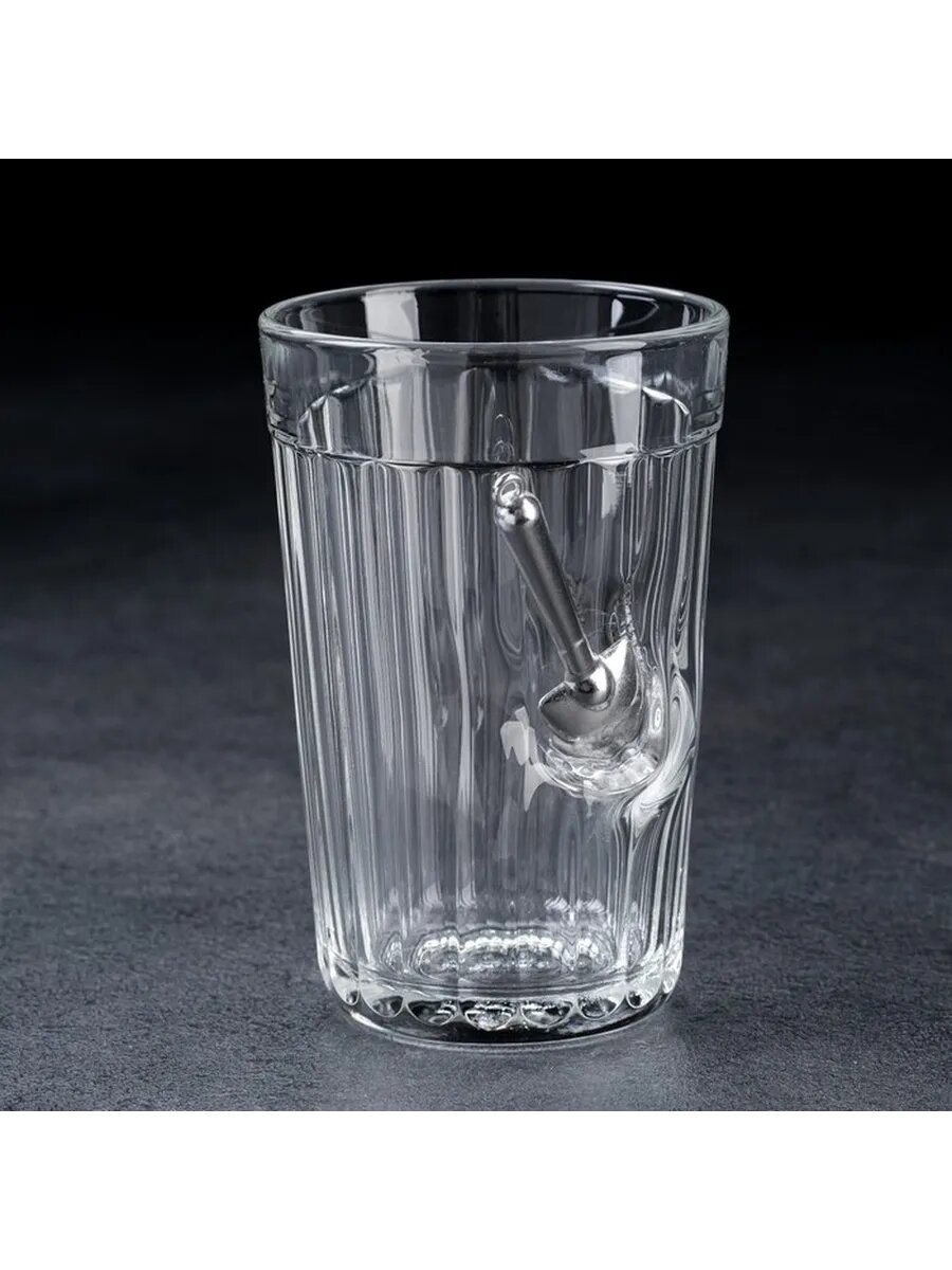 Прочный гранёный стакан для напитков 250 мл